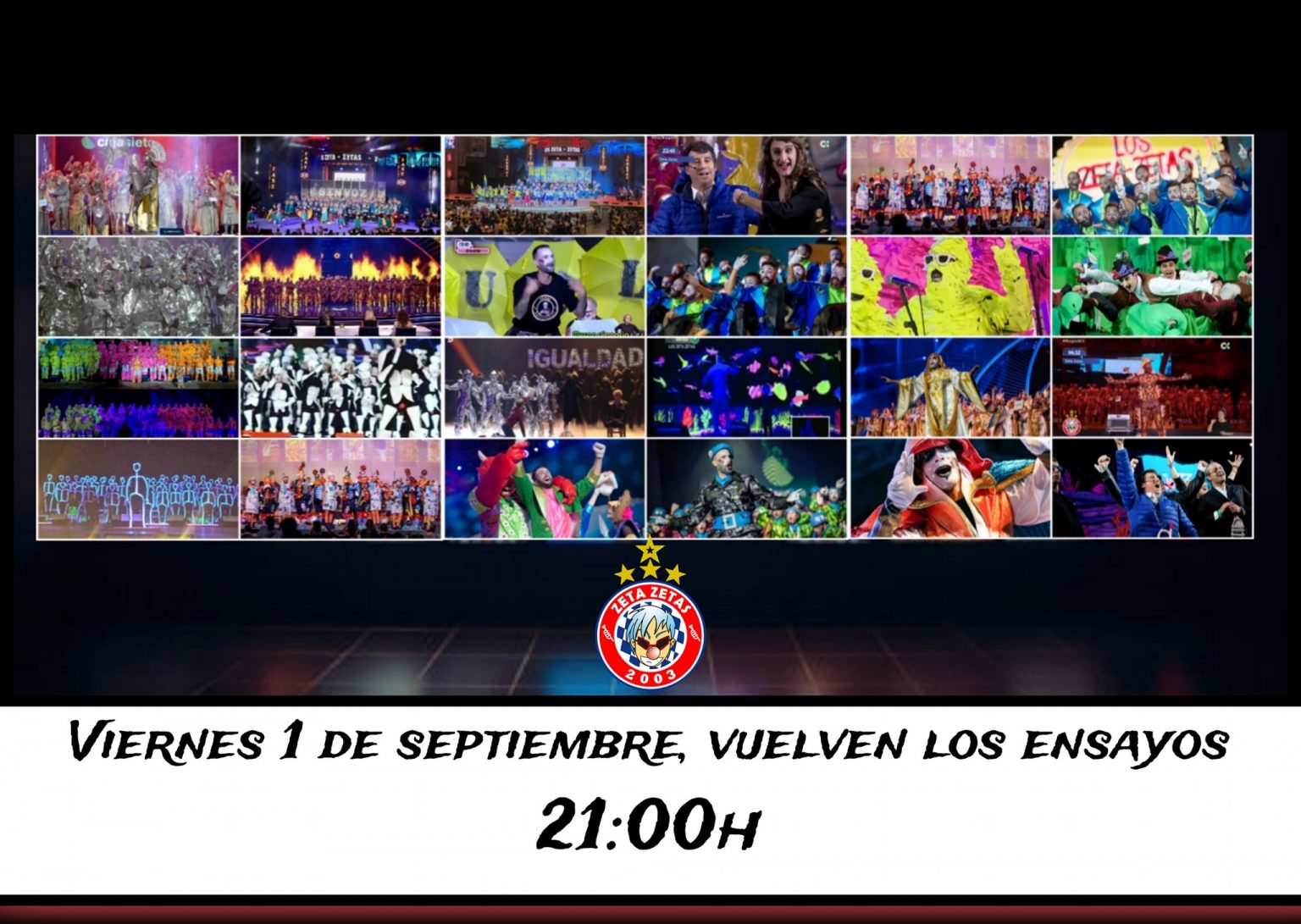 Vuelven los ensayos de Zeta Zetas – Grupo EnMascarada Carnaval